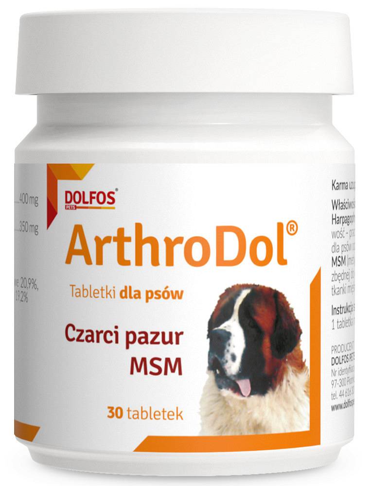 Dolfos Preparat na stawy ArthroDol dla psa op. 30 tabletek