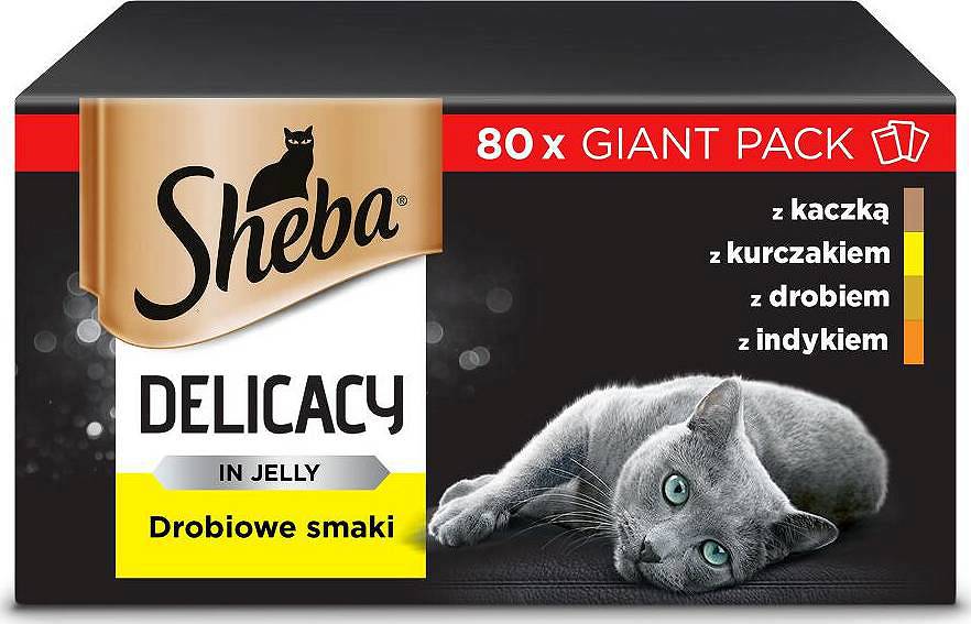 Sheba Delicacy in Jelly Adult Kolekcja smaków drobiowych w galaretce ...