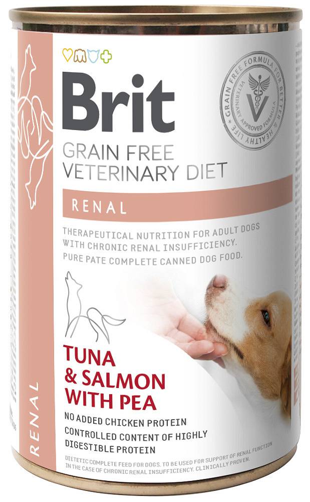 Brit Veterinary Diet Renal Tuna&Salmon&Pea Mokra Karma dla psa op. 400g