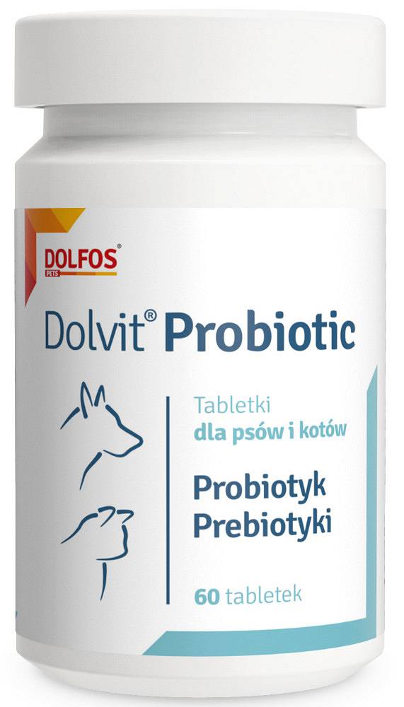 Dolvit Preparat na przewód pokarmowy Probiotic dla psa i kota op. 60 tabletek